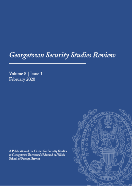 snip cover – Georgetown Security Studies Review